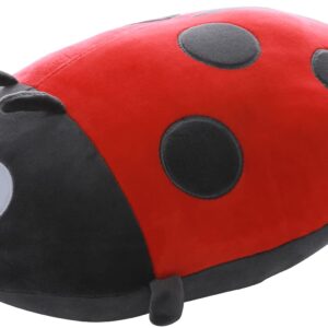 Cute 15.7 Inch Ladybug Stuffed Animals,Ladybird Plush Toys Pillow Anime Lady Beetle Plushie Hugging Pillow Ladybug Doll Gift for Kids and Lovers in Birthday, Christmas, Valentine's Day...