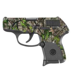 mightyskins skin compatible with ruger lcp 380 - htc green | protective, durable, and unique vinyl decal wrap cover | easy to apply, remove, and change styles | made in the usa