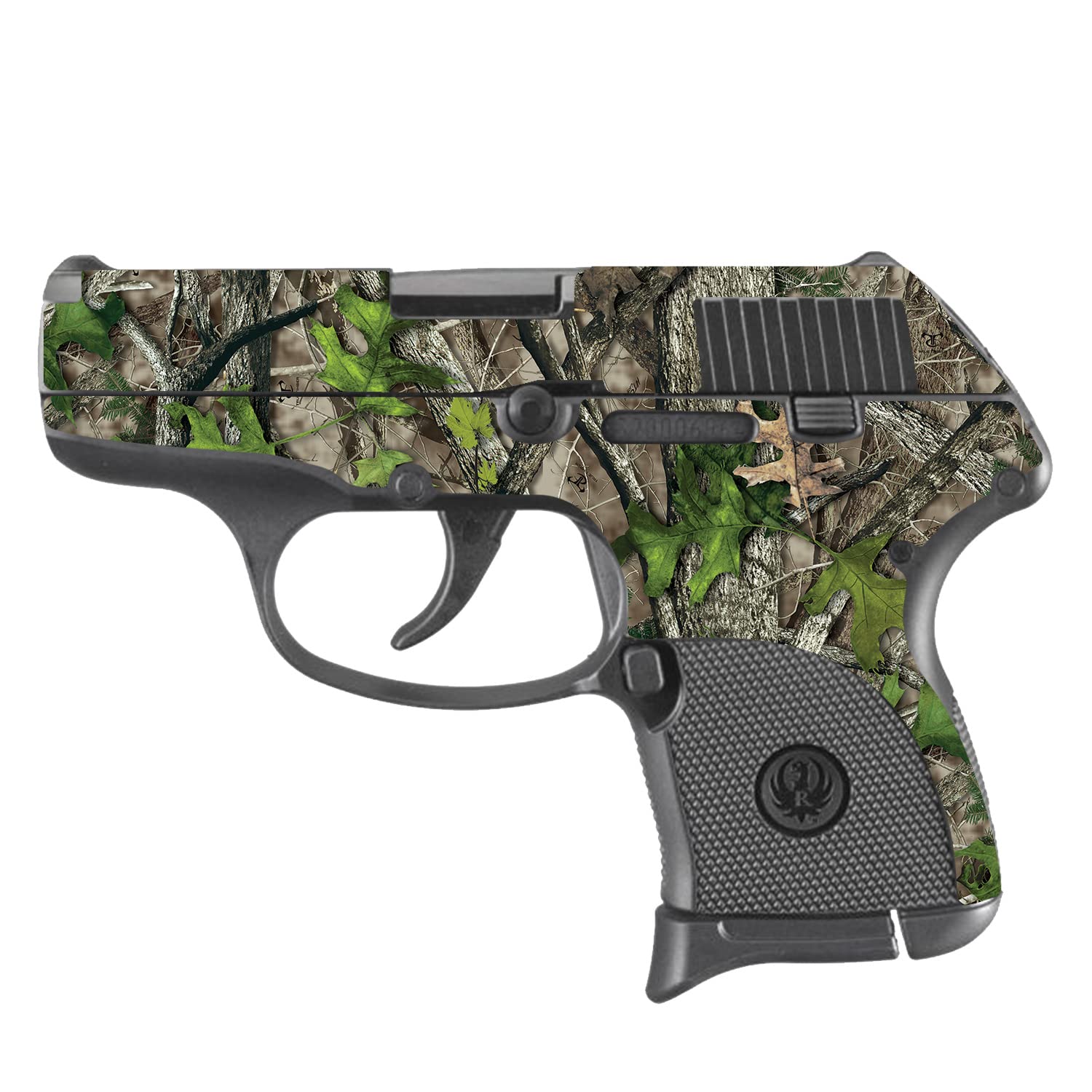 MightySkins Skin Compatible with Ruger LCP 380 - HTC Green | Protective, Durable, and Unique Vinyl Decal wrap Cover | Easy to Apply, Remove, and Change Styles | Made in The USA