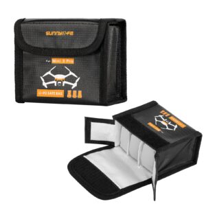 behorse mini 4 pro/mini 3 pro battery safe bag fireproof explosion-proof lipo batteries protector storage for dji mini 4 pro/mini 3/ dji mini 3 pro battery accessories