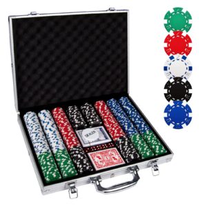 comie poker chips,500pcs poker chip set with aluminum travel case,11.5 gram poker set for texas holdem blackjack gambling