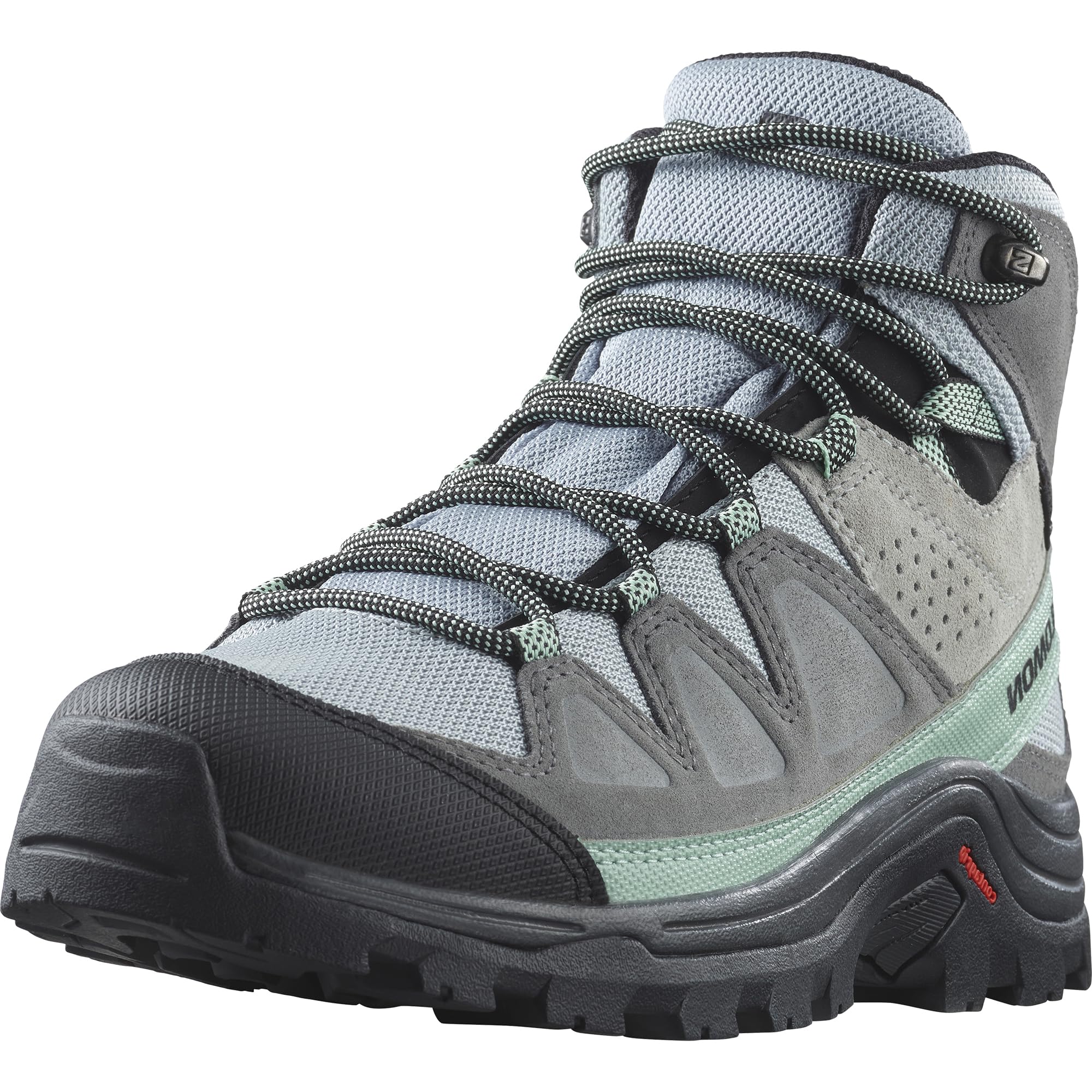 Salomon Women's QUEST ROVE GORE-TEX Leather Hiking Boots for Women, Quarry / Quiet Shade / Black, 9