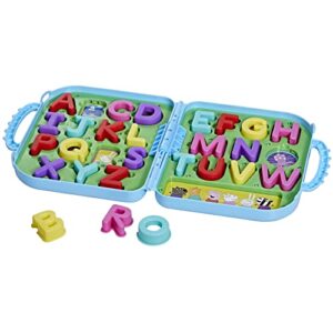 peppa pig peppa’s alphabet case, abc toys, puzzle preschool toys for 3 year olds and up