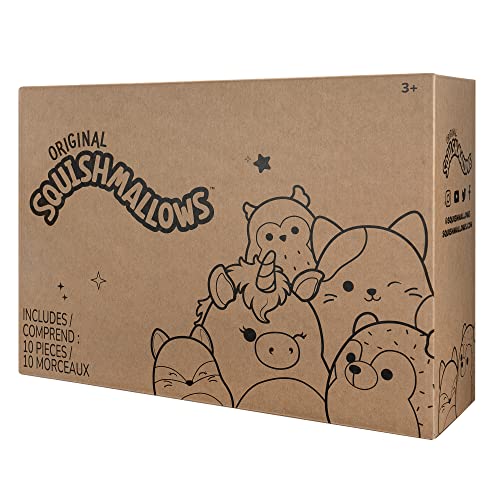 Squishmallows 5-Inch 10-Pack Plush - Diane Bigfoot, Giles Grasshopper, Maritza Cactus, Nico Axolotl, Rachel Mushroom, and More - Ultrasoft Official Kelly Toy Plush - Amazon Exclusive