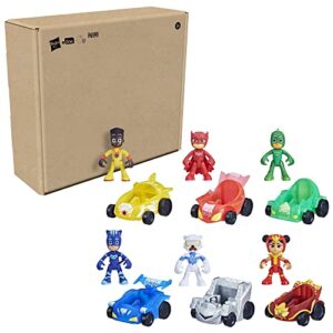 PJ Masks Power Heroes Racer Collection Preschool Toy with 6 Action Figures and 6 Vehicles for Kids 3 Years Up (Amazon Exclusive)