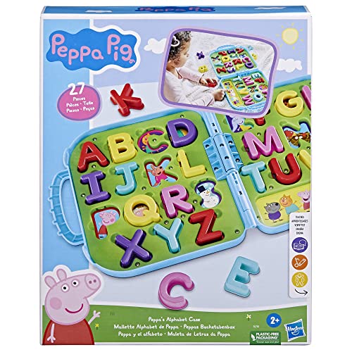 Peppa Pig Peppa’s Alphabet Case, ABC Toys, Puzzle Preschool Toys for 3 Year Olds and Up