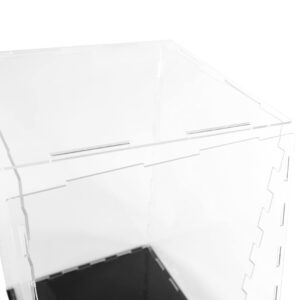 Clear Acrylic Display Case-Assemble Countertop Box for Display-Clear Display Box,Dustproof Protection Showcase for Toy Collectibles (12*12*12inch)