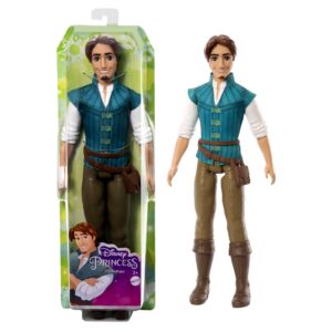 mattel disney princess toys, flynn rider fashion doll in signature outfit inspired by the disney movie tangled, posable character