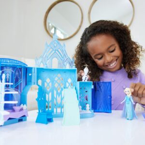 Mattel Disney Frozen Toys, Elsa Ice Palace Storytime Stackers, Castle Doll House Playset with Small Doll & 8 Accessories