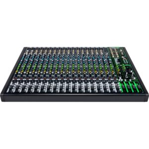 Mackie ProFX22v3 22-Channel Unpowered Mixer USB Bundle with Waveform OEM DAW, 4x Mophead 10-Foot TRS Cable, 4x 10-Foot XLR Cable, 2x 1/4" to 3.5mm Adapter, 10x Cable Ties and Microfiber Cloth