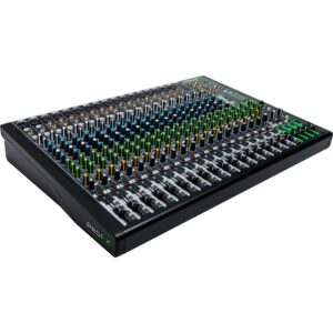 Mackie ProFX22v3 22-Channel Unpowered Mixer USB Bundle with Waveform OEM DAW, 4x Mophead 10-Foot TRS Cable, 4x 10-Foot XLR Cable, 2x 1/4" to 3.5mm Adapter, 10x Cable Ties and Microfiber Cloth