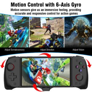 CXY CHYUHSIN Joy-Con Controller for Nintendo Switch - USB-C Plug & Play, 15V PD Fast Charging, Dual Vibration & 6-Axis Gyro, 3 Turbo Speeds, Protect Console, Easy Setup