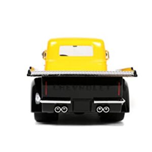 Jada Toys Just Trucks 1952 Chevy COE Flatbed Die-cast Car Yellow/Black, Toys for Kids and Adults (33848)