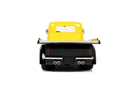 Jada Toys Just Trucks 1952 Chevy COE Flatbed Die-cast Car Yellow/Black, Toys for Kids and Adults (33848)