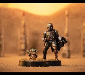 Star Wars: Legion Din Djarin & Grogu Operative Expansion - Tabletop Miniatures Game, Strategy Game for Kids and Adults, Ages 14+, 2 Players, 3 Hour Playtime, Made by Atomic Mass Games