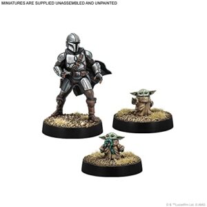 Star Wars: Legion Din Djarin & Grogu Operative Expansion - Tabletop Miniatures Game, Strategy Game for Kids and Adults, Ages 14+, 2 Players, 3 Hour Playtime, Made by Atomic Mass Games