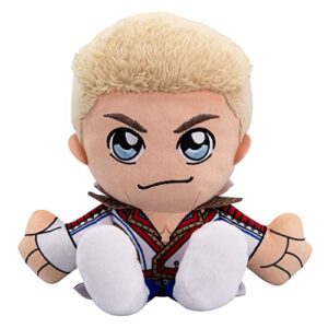 bleacher creatures wwe cody rhodes 8" kuricha sitting plush- soft chibi inspired toy