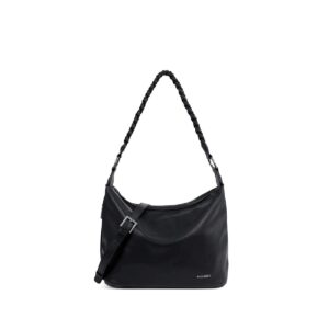 pixie mood tiana 13 x 10.5 vegan leather shoulder bag, black