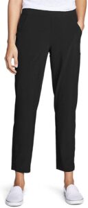 eddie bauer women's pants size xl ladies' departure ankle pant black