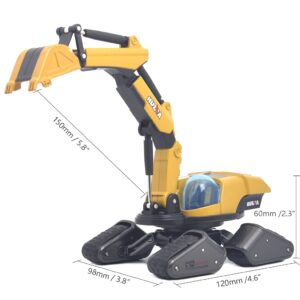 Ailejia Excavator Toy Vehicle Construction Toys, Engineering 1/50 Scale Concept Hydraulic Excavator Toys for Boys (Concept Excavator)