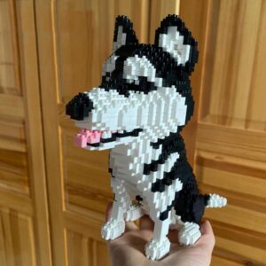 Building Blocks Mini Bricks Animal Pets, Dog Husky, Micro Bricks Dog Animal Building Toy Bricks Dog for Kids 10,11, 12, 13, 14, Teens or Adult, 1900 Pieces