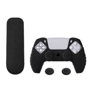 extremerate playvital protective case for ps5 controller, silicone case for ps5 remote control - black