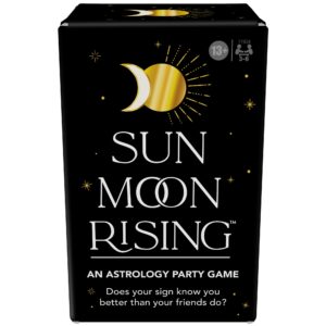 hasbro gaming sun moon rising game, astrology-themed party card game for adults and teens, adult card game for 3-6 players, ages 13 and up