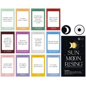 Hasbro Gaming Sun Moon Rising Game, Astrology-Themed Party Card Game for Adults and Teens, Adult Card Game for 3-6 Players, Ages 13 and Up