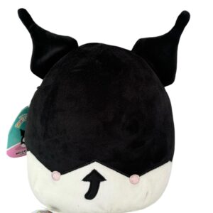 Squishmallows Official Kellytoy Sanrio Squad Squishy Stuffed Plush Toy Animal (Kuromi, 8 Inch)