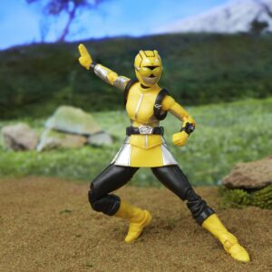 Power Rangers Lightning Collection Beast Morphers Yellow Ranger 6-inch Scale Action Figure, Toys and Action Figures for Kids Ages 4 and Up