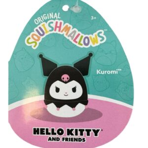 Squishmallows Official Kellytoy Sanrio Squad Squishy Stuffed Plush Toy Animal (Kuromi, 8 Inch)