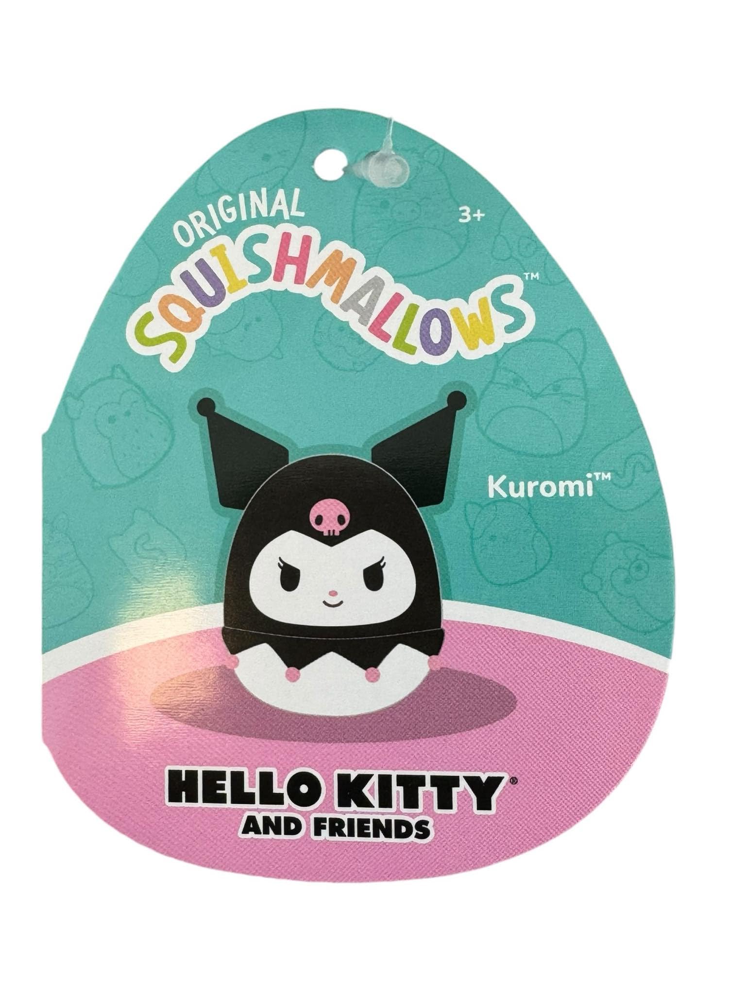 Squishmallows Official Kellytoy Sanrio Squad Squishy Stuffed Plush Toy Animal (Kuromi, 8 Inch)