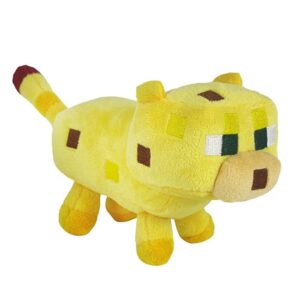 malaer stuffed animals creeper plush toy，fancy cat、ocelot 、wolf 、pig plush，game doll pixel miner plushie ，birthday presents for kids boys girls