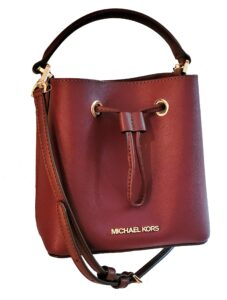 michael kors suri small bucket crossbody bag merlot