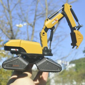 Ailejia Excavator Toy Vehicle Construction Toys, Engineering 1/50 Scale Concept Hydraulic Excavator Toys for Boys (Concept Excavator)