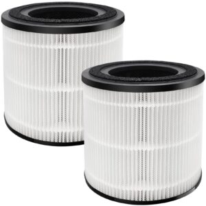 3-in-1 replacement filters compatible with bissell myair pro air purifier 3139a 3139b, esctabalt 2-pack 3139a replacements true hepa filter, 3069, white