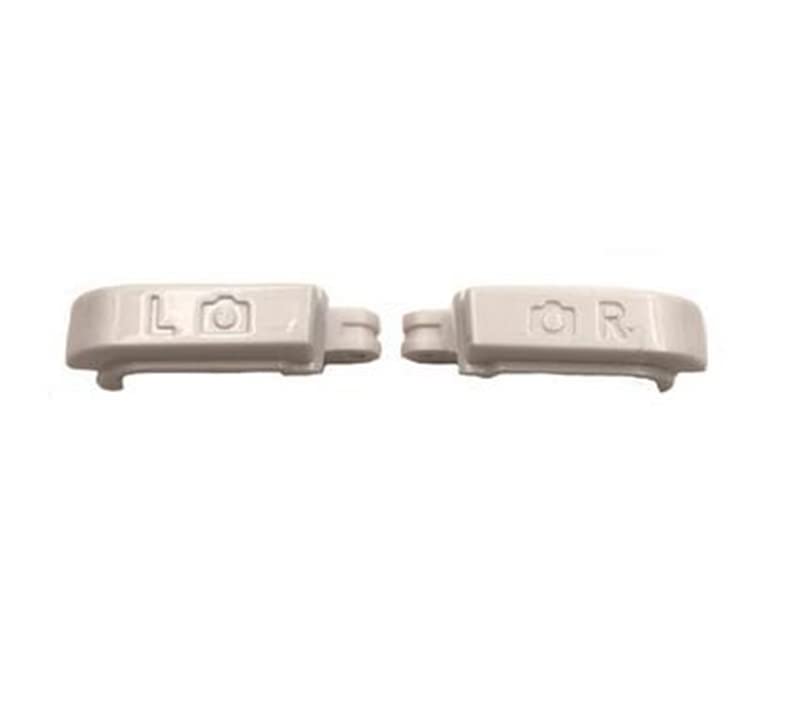 1 Pair Plastic Left Right L+R Trigger Button Fo 3DS LR Button Replacement (White)