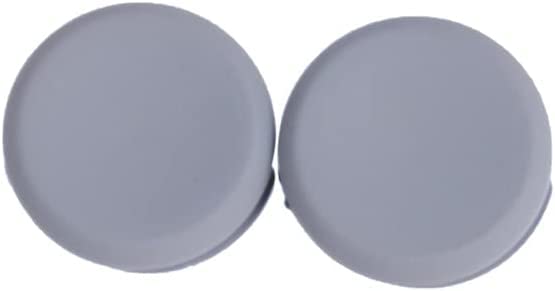 2X Joystick Cap Thumb Stick Circle Pad Caps for 3DS 3DS LL 3DS XL New 3DS LL XL Controller Replacement (Light Grey)