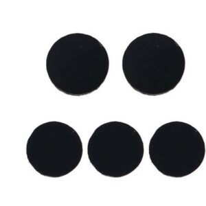 1 Set Screw Dust Plug Cover Rubber Plug For Gameboy Advance SP Housing Shell Case Replacement (Black)