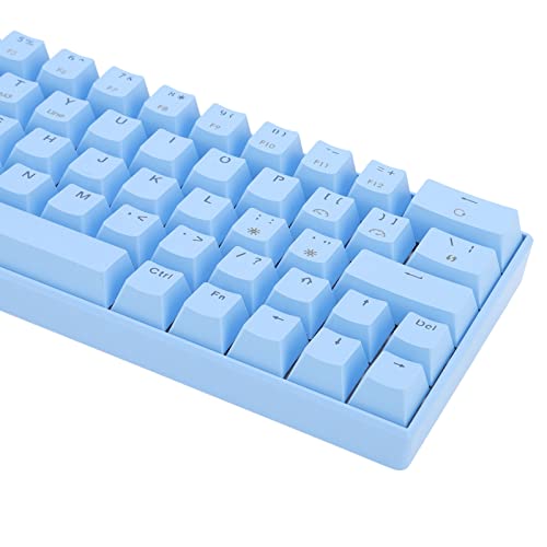 Yoidesu Wireless Mechanical Gaming Keyboard, Blue 64 Keys Wireless RGB Backlight Mechanical Keyboard 3 Modes 2.4G/BT 3.0, 5.0/Type c Wired Gaming Keyboard(Brown Switch)