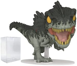 pop jurassic world dominion - giganotosaurus funko vinyl figure (bundled with compatible box protector case), multicolor, 3.75 inches