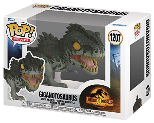 POP Jurassic World Dominion - Giganotosaurus Funko Vinyl Figure (Bundled with Compatible Box Protector Case), Multicolor, 3.75 inches