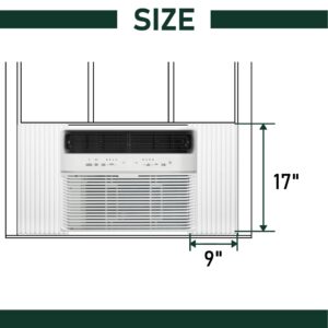 Flehomo Window Air Conditioner Insulation Foam Panels, AC Side Panels Kit, 17in H x 9in W x 7/8in T, Pack of 2, White