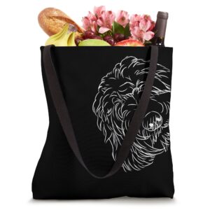 Funny Dog Bernedoodle Tote Bag