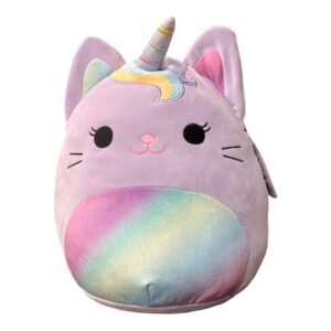 squishmallows official kellytoy plush 14 fantasy caticorn with tail (clarice)