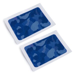 2Pcs of HOTLINEGAMES Touchpad Protector Compatible with PS4 Controller, Enhanced Texture Skin Compatible with Playstation 4 DualShock,Pre-Cut,Easy to Apply,Easily Add Protection (Mirage Camo Blue)