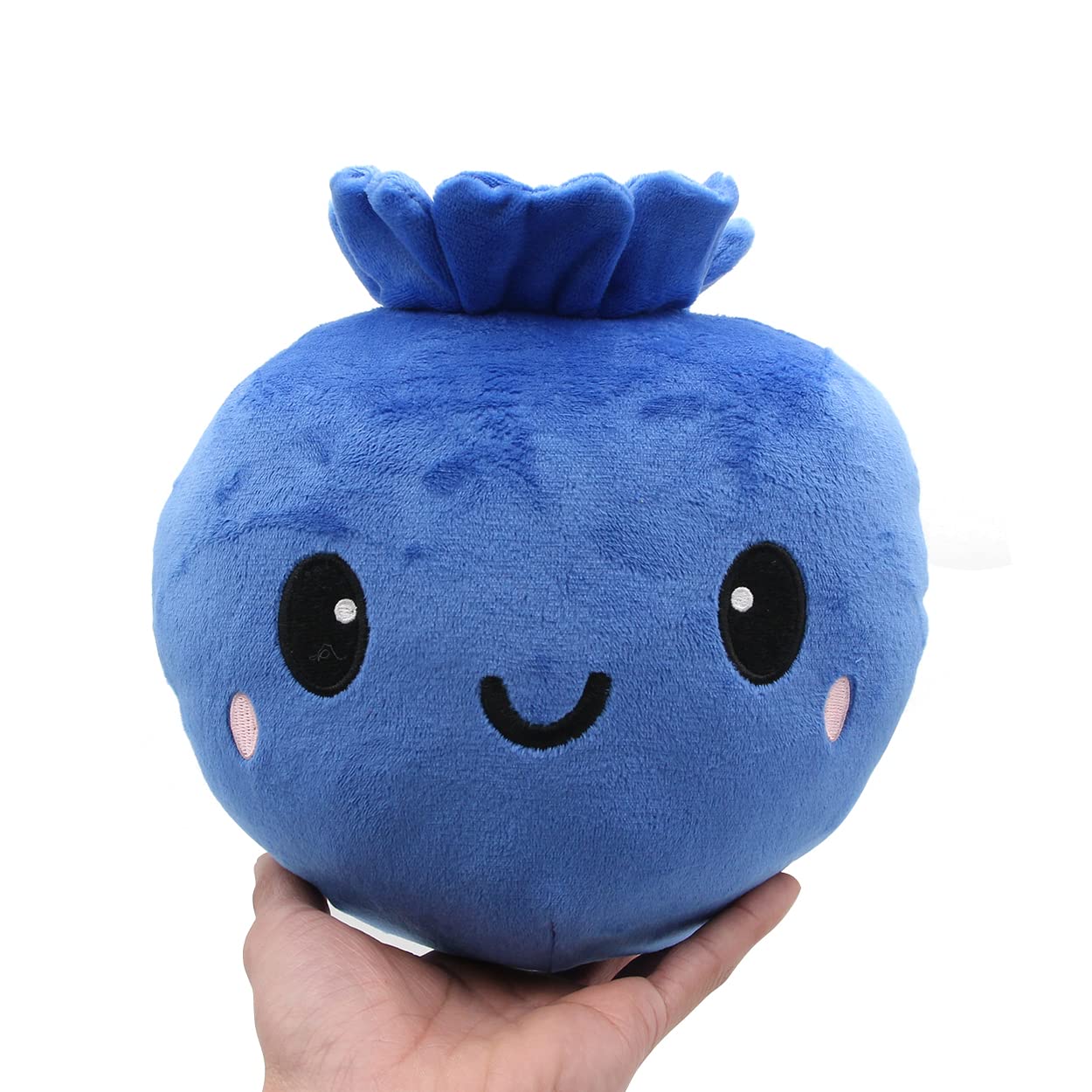 7.8inch Blueberry Plush Toy Soft Stuffed Berry Doll Smiling Fruit Plushies Kids Educational Toy