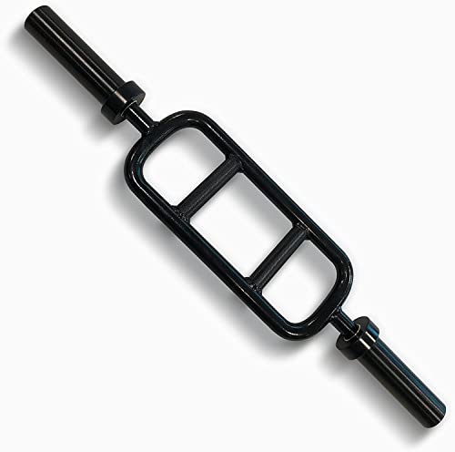 CAP Barbell 2' Solid Olympic Triceps Bar, No Collars, Black (New Version) (OBIS-34SB-3)