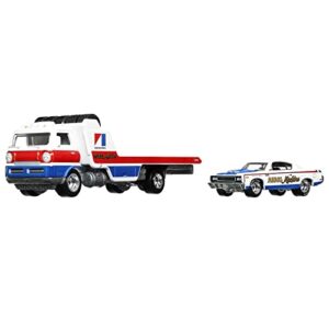 hot wheels team transport wide open with '70 amc rebel machine