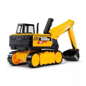 Tonka 6182 Mighty Excavator, Kids Construction Toys for Boys and Girls, Vehicle Toys for Creative Play Trucks for Children Aged 3 +, Yellow & Black